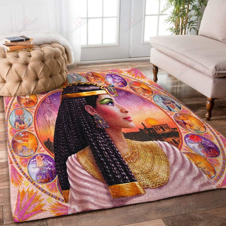 Beautiful Cleopatra Ancient Egyptian Queen Rug Sport Decor Gift Floor ...